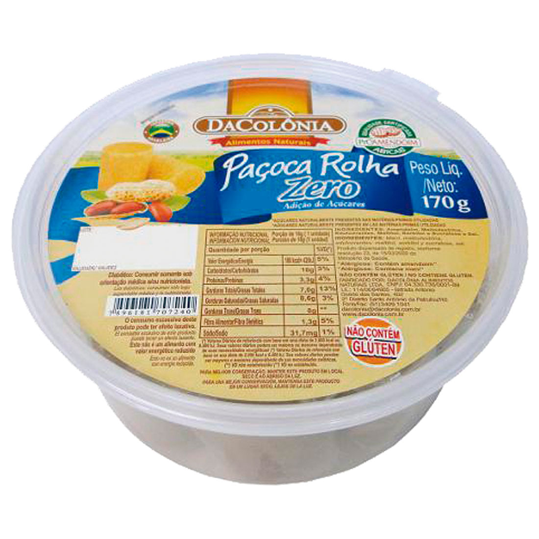 [Pacoca Da Colonia 170g Rolha Zero Acucar] - Bistek Supermercados ...