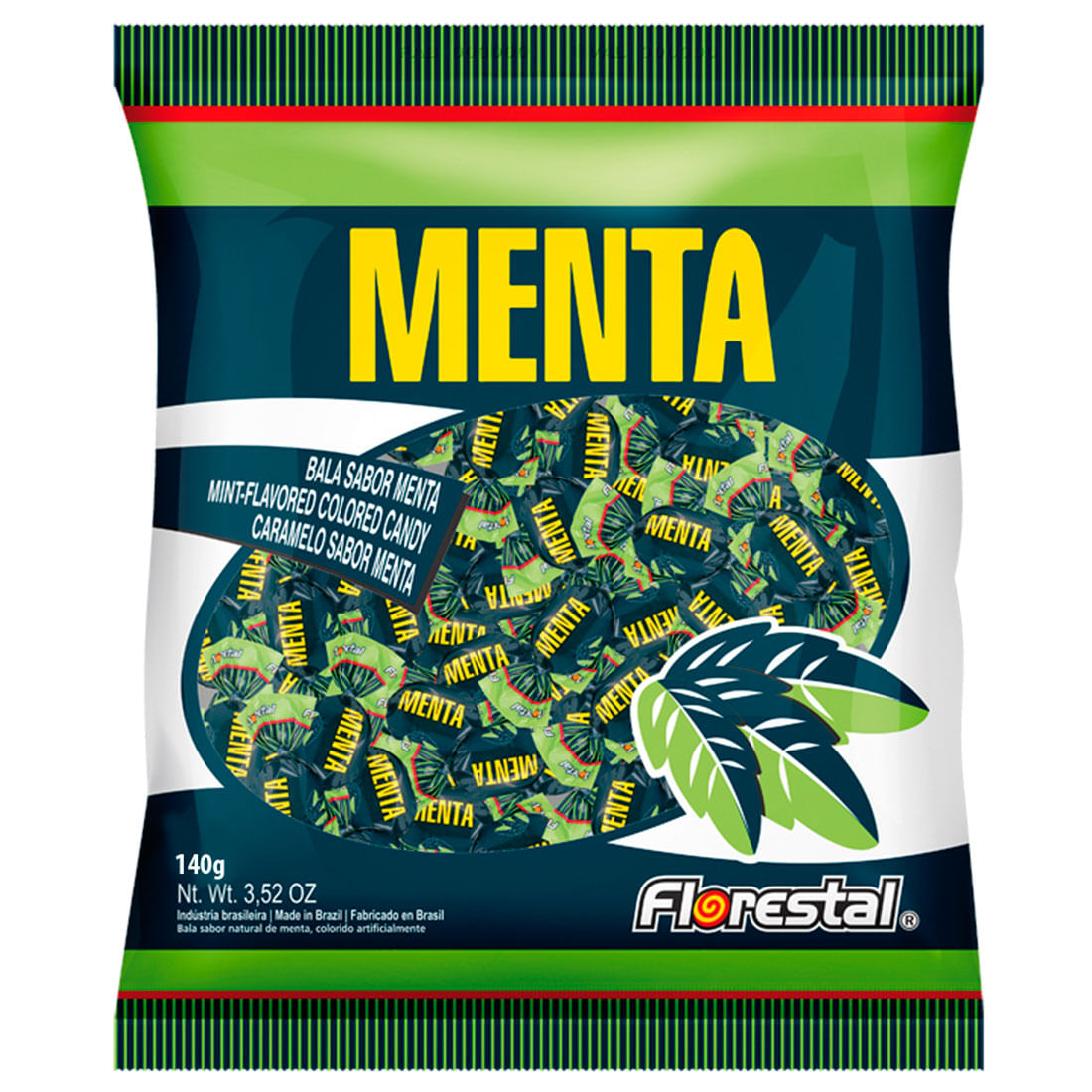 [Bala Florestal 122g Menta] - Bistek Supermercados - Bistek Supermercados