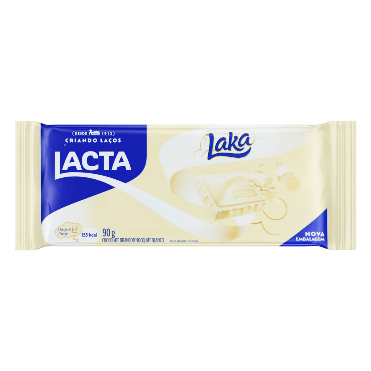 [Chocolate Lacta 90g Laka] - Bistek Supermercados - Bistek Supermercados