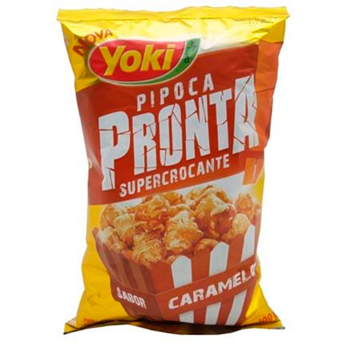 Pipoca Pronta Yoki 100g Caramelo - Bistek Supermercados - Bistek Supermercados