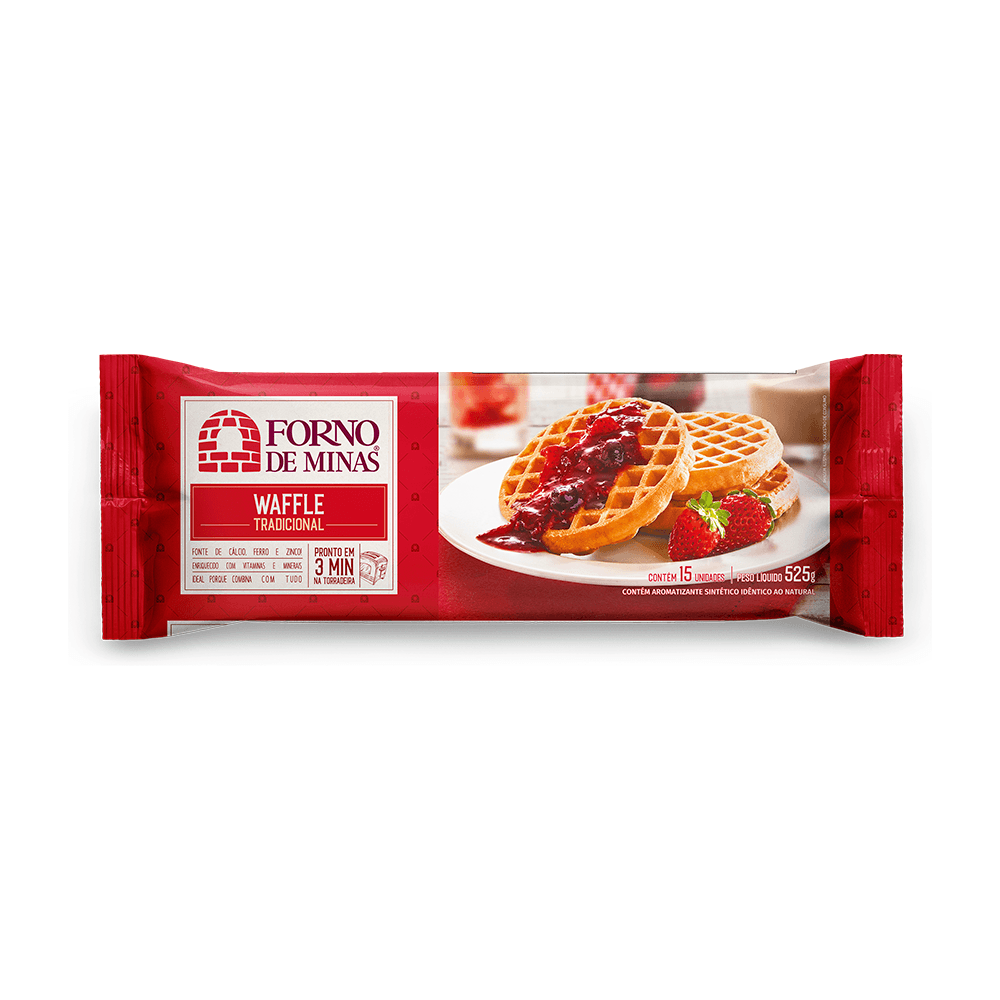 [Waffle Forno De Minas 525g Tradicional] - Bistek Supermercados ...