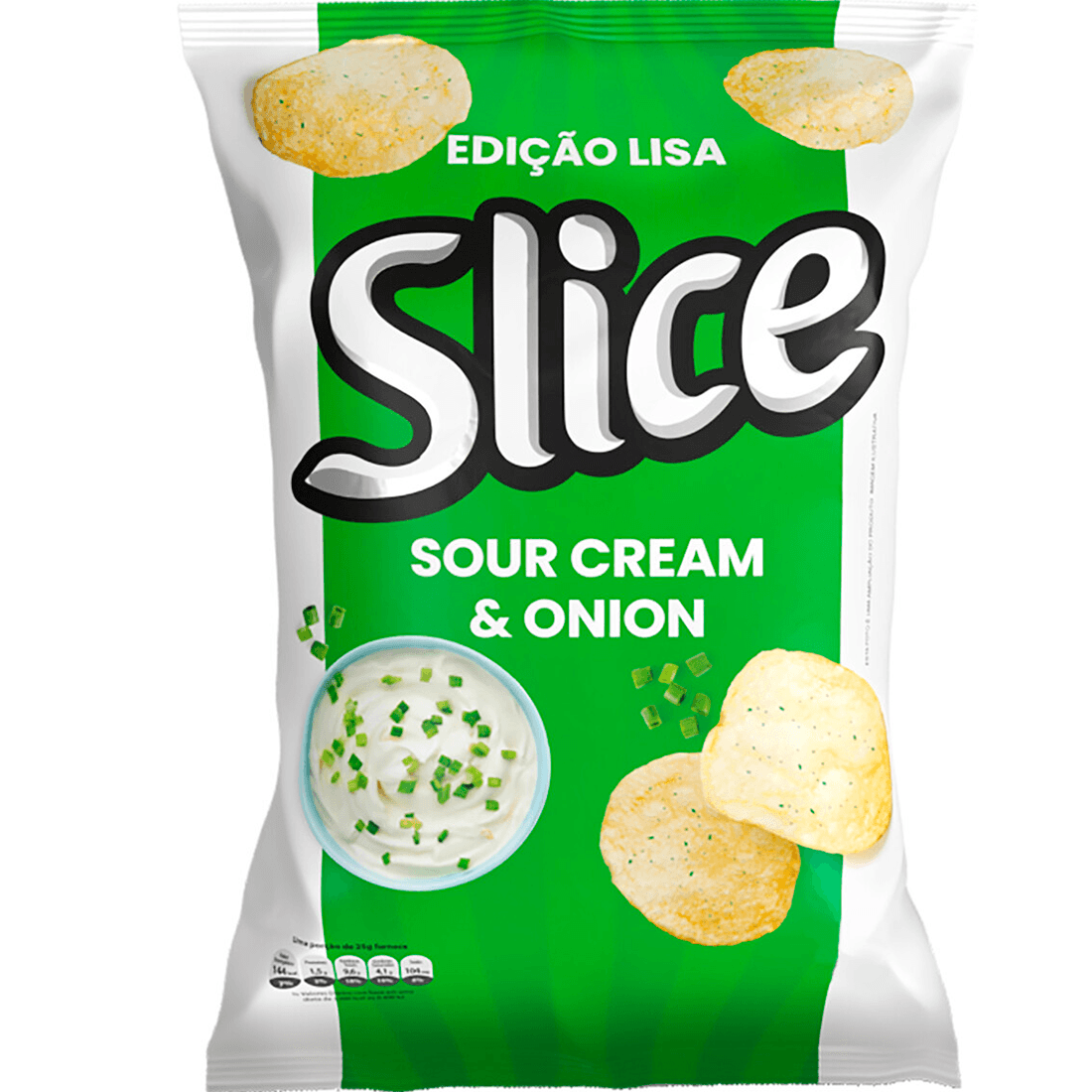 [Batata Slice 90g Lisa Sour Cream/Onion] - Bistek Supermercados ...
