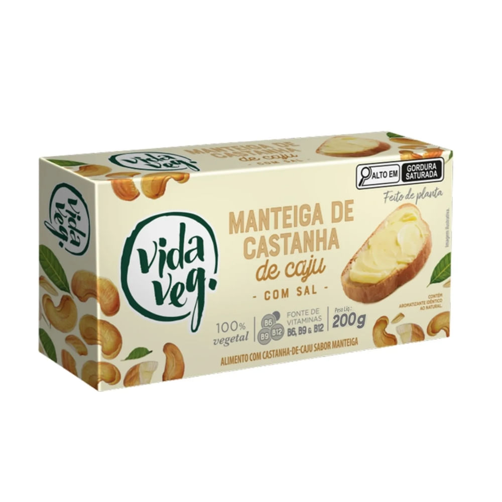 [Manteiga Vida Veg 170g C.Caju C/Sal Tab] - Bistek Supermercados ...