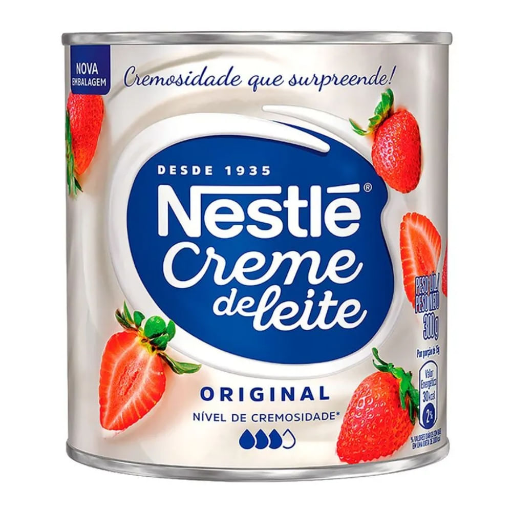 [Creme de Leite Original Nestlé 300g Lata] - Bistek Supermercados ...