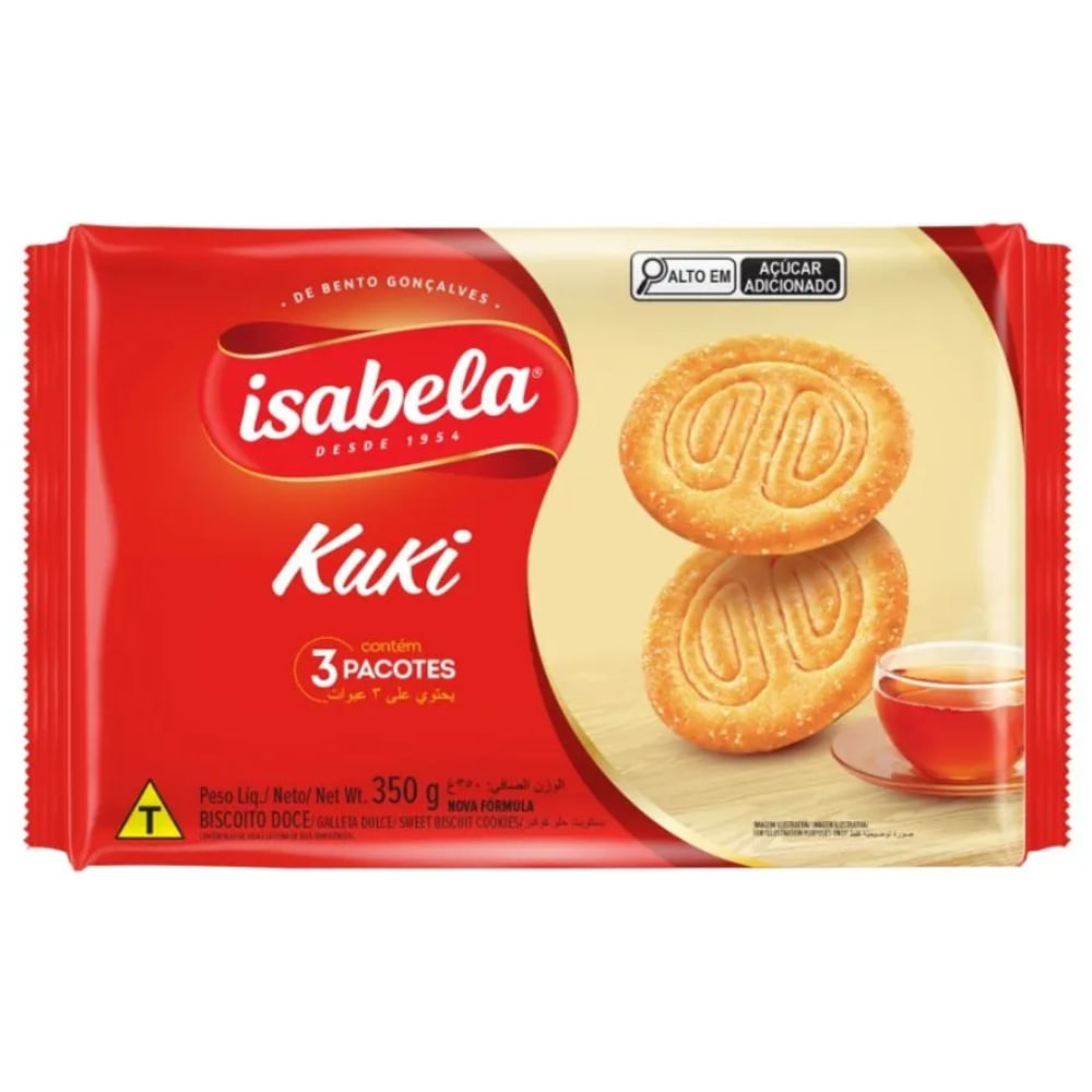 Biscoito Isabela 350g Kuki - Bistek Supermercados - Bistek Supermercados
