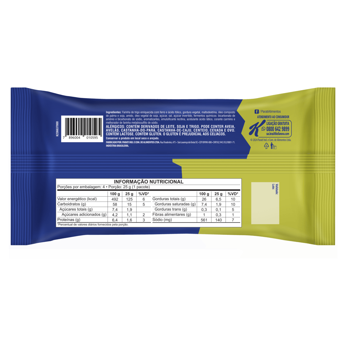 [Pack Biscoito Recheio Peito De Peru Hot Cracker Pacote 100g] - Bistek ...