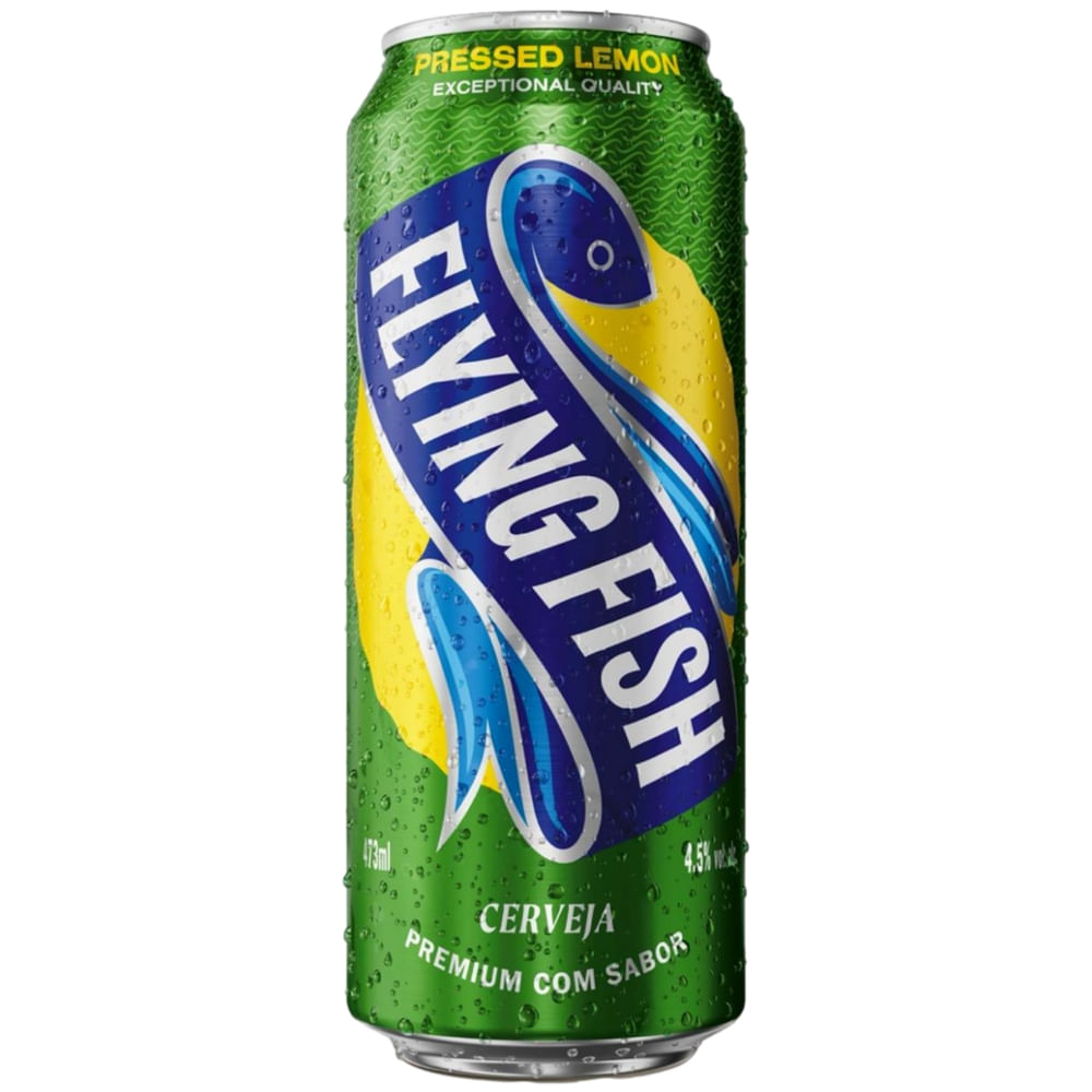 [Cerveja Pilsen Pressed Lemon Flying Fish Lata 473ml] - Bistek ...