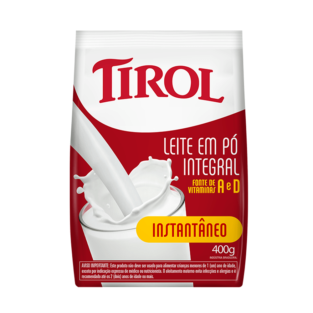 [Leite Pó Integral Tirol Pacote 400g] - Bistek Supermercados - Bistek ...